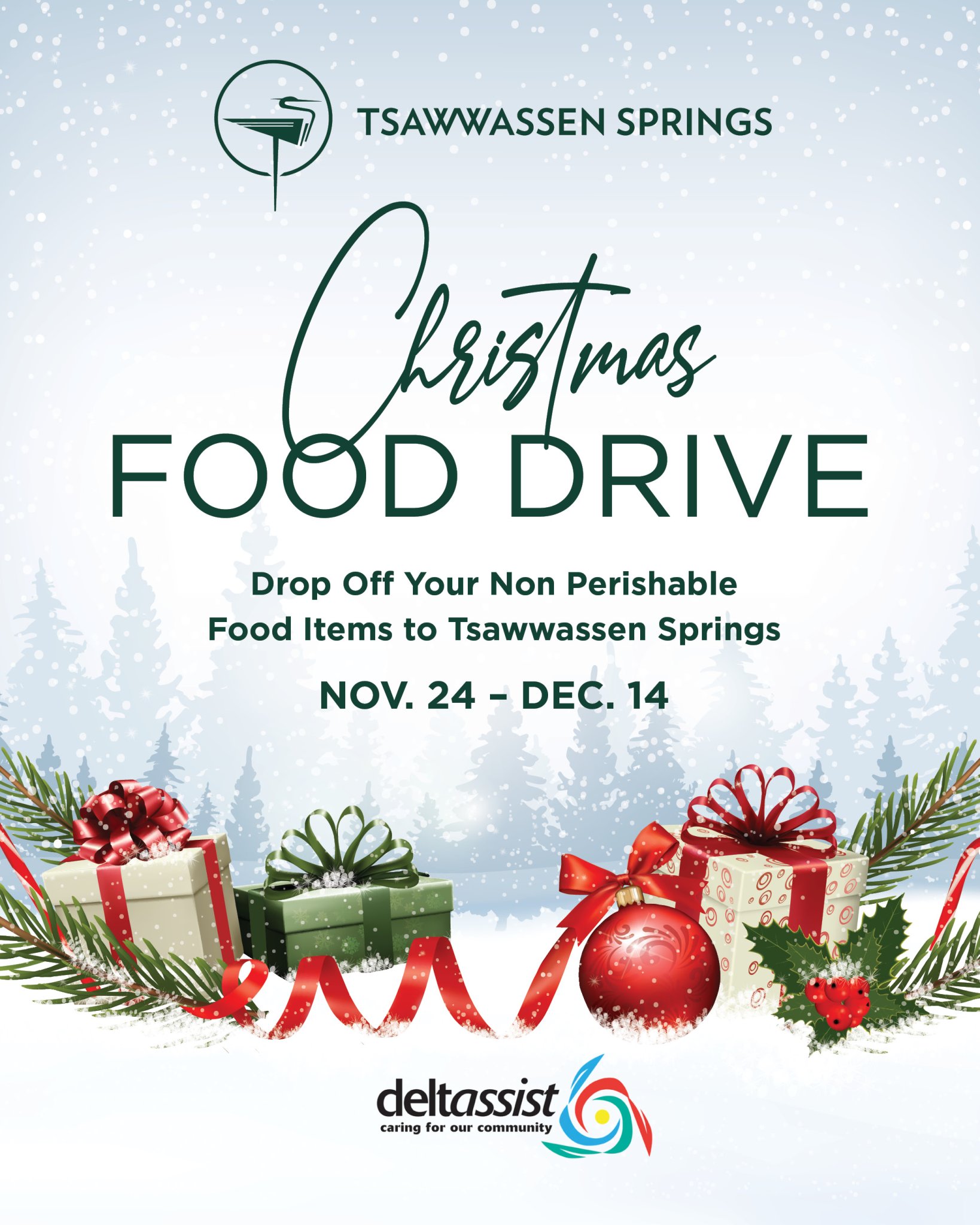 Christmas Food Drive | Tsawwassen Springs